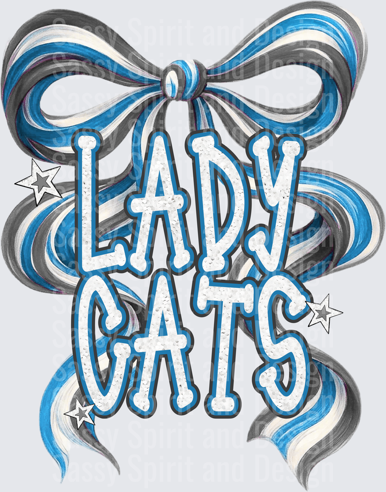 LADY CATS BOW GLITTER – Sassy Spirit and Design